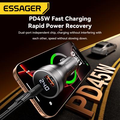 Китай ESSAGER ES-CC17 серия 100 Вт USB-C автозарядка USB-автопорт продается