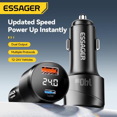 China ESSAGER ES-CC19 Series 140W Car Phone Charger Best Car Charger for sale