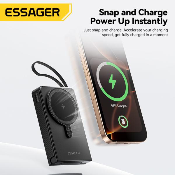 ESSAGER ES-D019 Беспроводная магнитная батарея мощностью 10000 мх