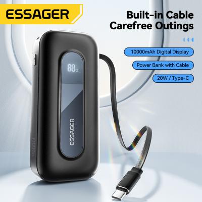 Κίνα ESSAGER FS01 Σειρά 1000 Mah φορητό φορτιστή USB-C Καλύτερη τράπεζα ισχύος προς πώληση