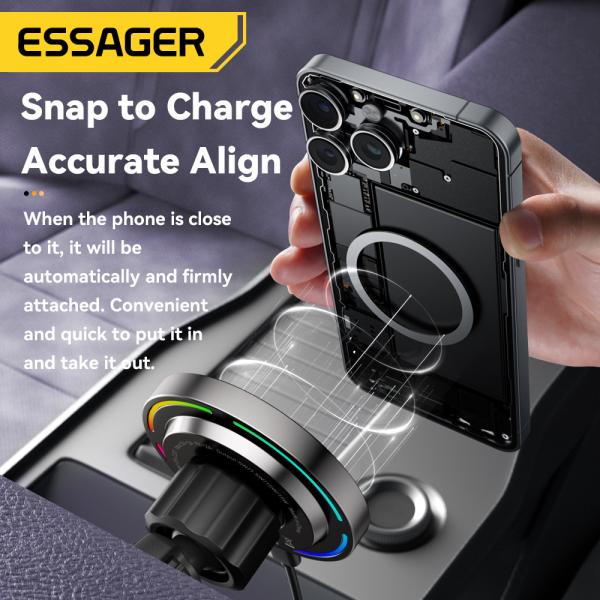 ESSAGER ES-ZJ31 Luftlüftmagnetische Mobiltelefon-Halter für Mobiltelefone für Fahrzeuge