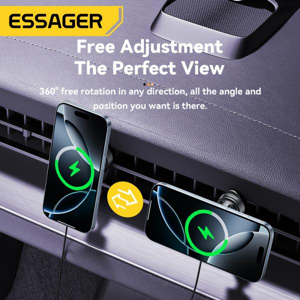 ESSAGER ES-ZJ31 Luftlüftmagnetische Mobiltelefon-Halter für Mobiltelefone für Fahrzeuge