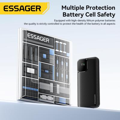 Κίνα ESSAGER ES-D023 22.5W ψηφιακή φορητή τράπεζα ισχύος 10000mAh με καλώδιο προς πώληση