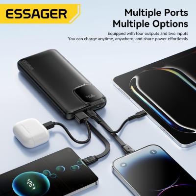 Κίνα ESSAGER ES-D023 22.5W ψηφιακή φορητή τράπεζα ισχύος 10000mAh με καλώδιο προς πώληση