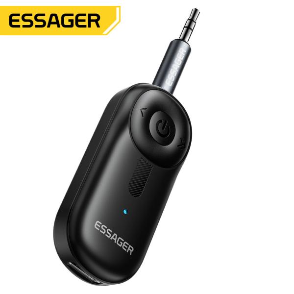 Quality ESSAGER ES-BT14 3.5mm Audio Wireless Bluetooth Receiver Adapter For Wired for sale