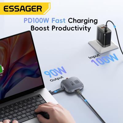 Китай ESSAGER ES-YP01 100W 10Gbp USB 3.2 Внешний жесткий диск Алюминиевый Type C Магнитный Nvme 2230 M.2 SSD HDD Корпус продается