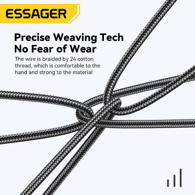 China ESSAGER ES-X49 65W Usb to Type C Lightning 4 in 1 Charger Data Cable for Phone Laptop for sale