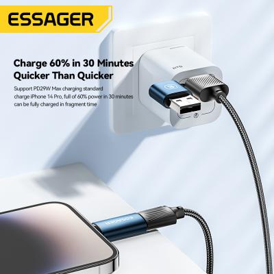 China ESSAGER ES-X49 65W Usb to Type C Lightning 4 in 1 Charger Data Cable for Phone Laptop for sale