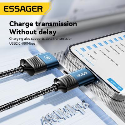 China ESSAGER ES-X49 65W Usb to Type C Lightning 4 in 1 Charger Data Cable for Phone Laptop for sale