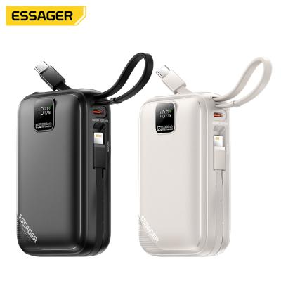 中国 Essager ES-D025 65W ポータブルノートパソコン 20000mAh モバイルバッテリー Type C Lightning ケーブル付き 販売のため