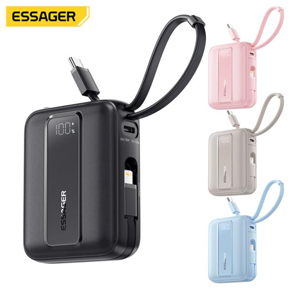 Quality Essager ES-D024 Small 22.5W Digital Display 10000 Mah Fast Charging Power Bank for sale