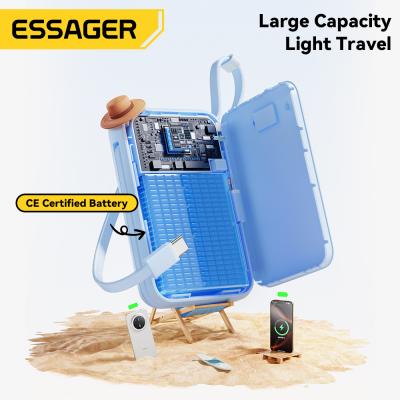 Cina Essager ES-D024 Power Bank Compatta 22.5W con Display Digitale, 10000 mAh, Ricarica Rapida e Cavo Integrato in vendita