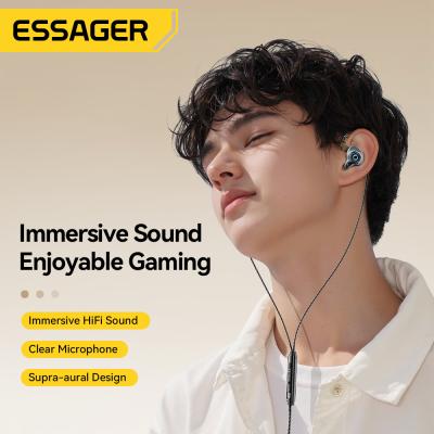 Cina ESSAGER S25 Earphone con microfono con cavo per giochi da 3,5 mm in vendita