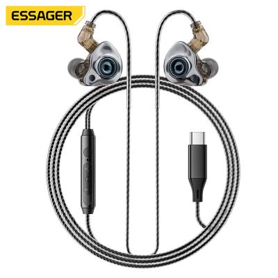 Cina ESSAGER S25 Earphone con microfono con cavo per giochi da 3,5 mm in vendita