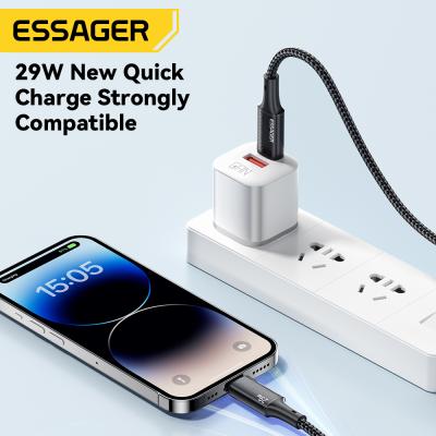 中国 ESSAGER ES-X45 Pd 29w USB C ライトアップ iPhone 急速充電コード 販売のため