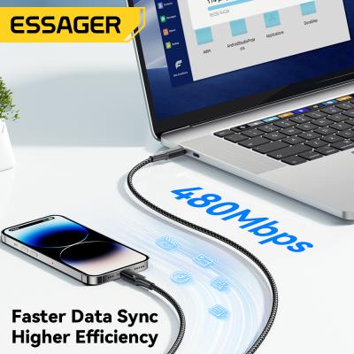 中国 ESSAGER ES-X45 Pd 29w USB C ライトアップ iPhone 急速充電コード 販売のため