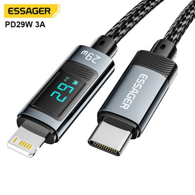 中国 ESSAGER ES-X47 1m 2m PD29W ワイヤレス 帯状 携帯USB C ライトニングケーブル 急速充電 販売のため
