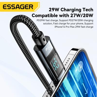 中国 ESSAGER ES-X47 1m 2m PD29W ワイヤレス 帯状 携帯USB C ライトニングケーブル 急速充電 販売のため