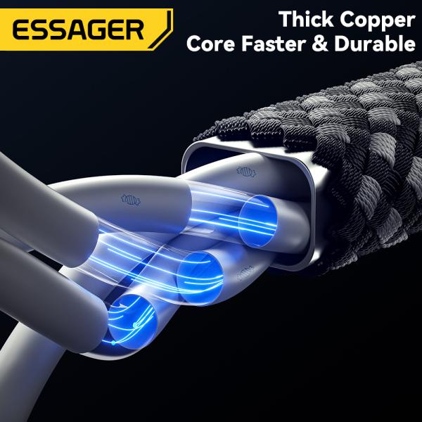 Quality ESSAGER ES-X56 1M PD 29W 3A Fast Charging Type C To L Magnetic Data Cables For for sale