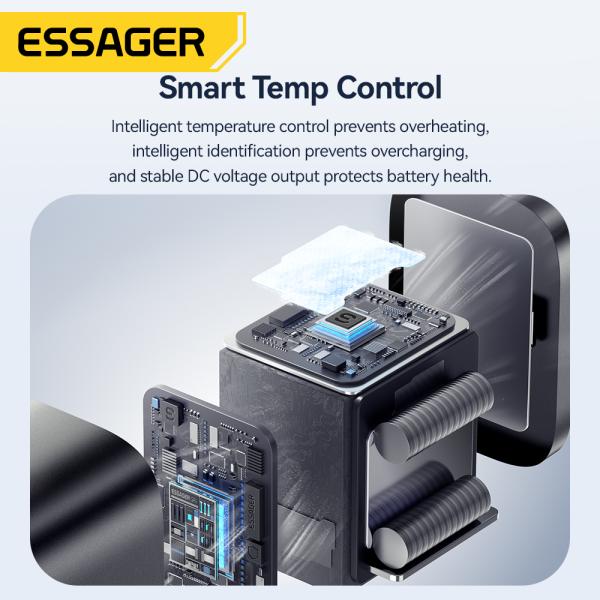 Quality 45W QC3.0 5V 3A ESSAGER ES-CD60 Super Fast Charging USB Wall Charger for Travel for sale