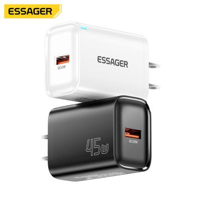 China 45W QC3.0 5V 3A ESSAGER ES-CD60 Super Fast Charging USB Wall Charger for Travel and Phone Flash for sale