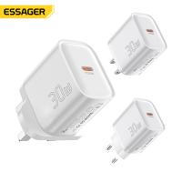 Quality ESSAGER ES-CD52 PD 30W Usb Type C Mobile Phone Charger 1 Port EU US UK Plug for sale