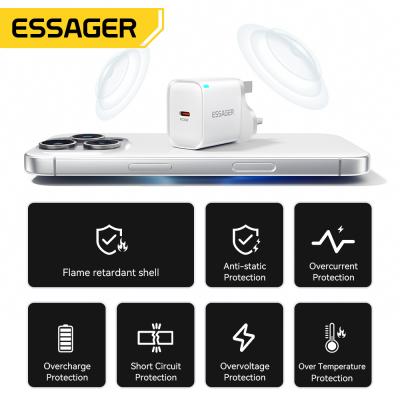 China ESSAGER ES-CD52 PD 30W Usb Type C Mobile Phone Charger 1 Port EU US UK Plug for sale