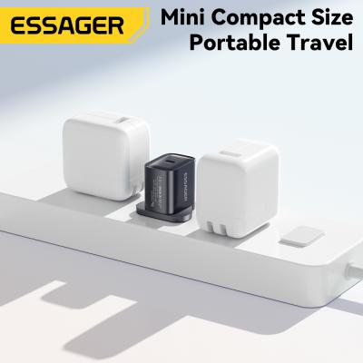 China ESSAGER ES-CD52 PD 30W Usb Type C Mobile Phone Charger 1 Port EU US UK Plug for sale