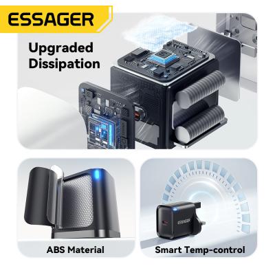 China ESSAGER ES-CD52 PD 30W Usb Type C Mobile Phone Charger 1 Port EU US UK Plug for sale