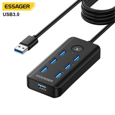 中国 Essager ES-HB04 7ポート USB 3.0ハブ ラップトップPC用 5Gbpsデータ転送 販売のため