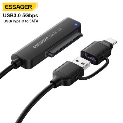 China USB 3.0 Type-C to SATA Adapter Cable for 2.5 HDD SSD 5Gbps for sale