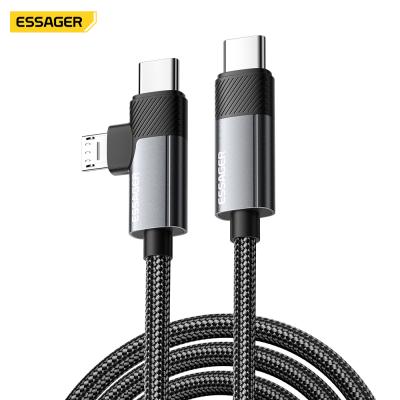Cina Cavo di ricarica rapida da 65W USB C a C e Micro, 1M 2M, trasferimento dati a 480Mbps in vendita