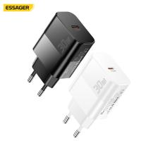 Quality ESSAGER 30W Gan PD Type C Fast Charging Phone Wall Charger Adapter For iPhone for sale