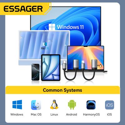 China Essager ES-YP27 Usb Type C To Lightning iPhone Audio Converter Charger Adapter Cable for sale