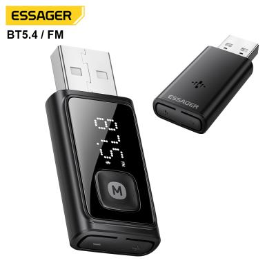 China Bluetooth 5.4 FM Car Adapter with 10m Range USB-A for sale