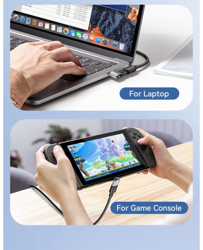 Side view of ESSAGER USB-C adapter showing build quality