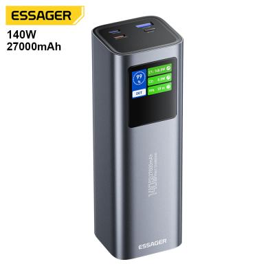 China Essager F3011 27000mAh Power Bank with 140W Fast Charging and LED Digital Display Portable Charger for sale