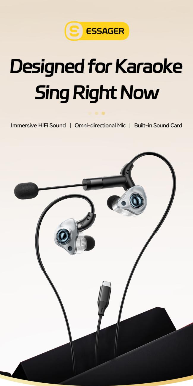 ESSAGER SK1 Earphones front view