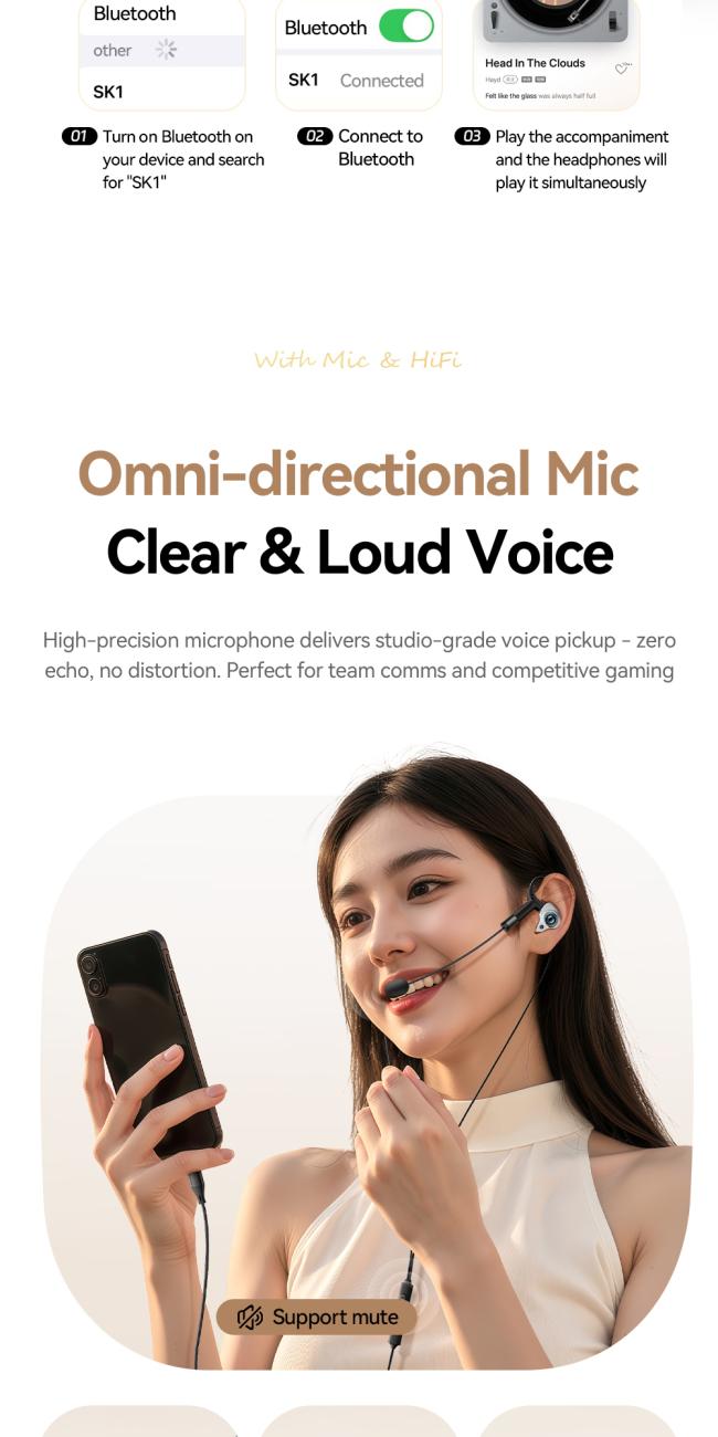 ESSAGER SK1 Earphones angled view