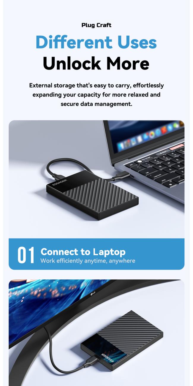 ESSAGER ES-YP02 connected to laptop