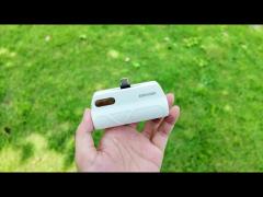 Compacto ABS 5000 Mah Power Banks USB C Bateria Pack 15W 18W