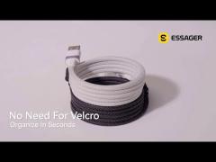 TPE USB A para USB C Cable de dados magnético 100W 1m ESSAGER ES-X53 série