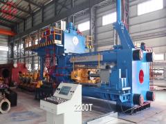 高容量低エネルギー 2500T アルミニウム挤出ライン機械 東南アジア工場