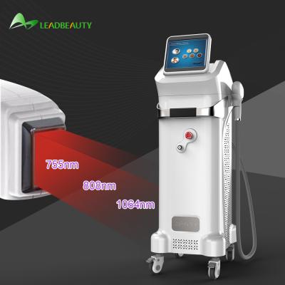 China 808+755+1064nm beauty diode hair removal machine for sale