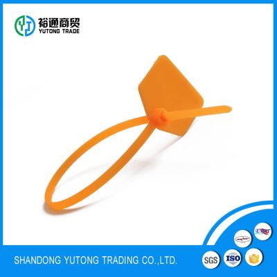 China custom colorful logo printed plastic container security seal in pp+pe materials for sale
