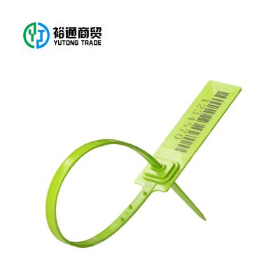 China colorful tamper evident Plastic Security Seals Adjustable Length Seals with numbers barcode for sale