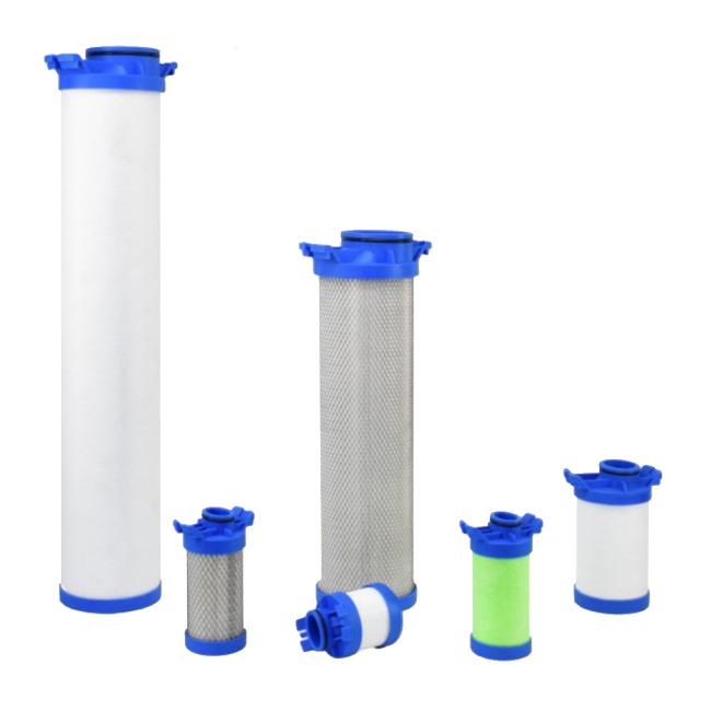 ATS compatible air compressor filter - side view