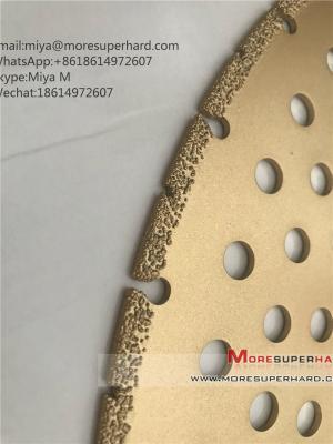 China vacuum brazed diamond saw blades for cutting Marble etc. miya@moresuperhard.com for sale
