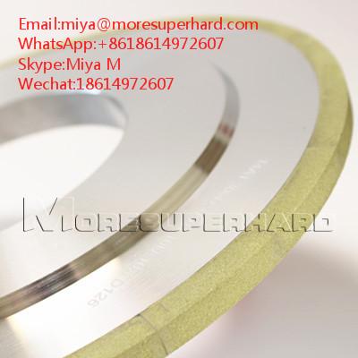 China Cylindrical diamond grinding wheel Used for milling cutter 1A1 14A1 miya@moresuperhard.com for sale