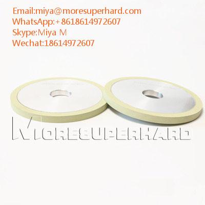 China vitrified diamond wheel for PCD grooving tools surface grinding miya@moresuperhard.com for sale